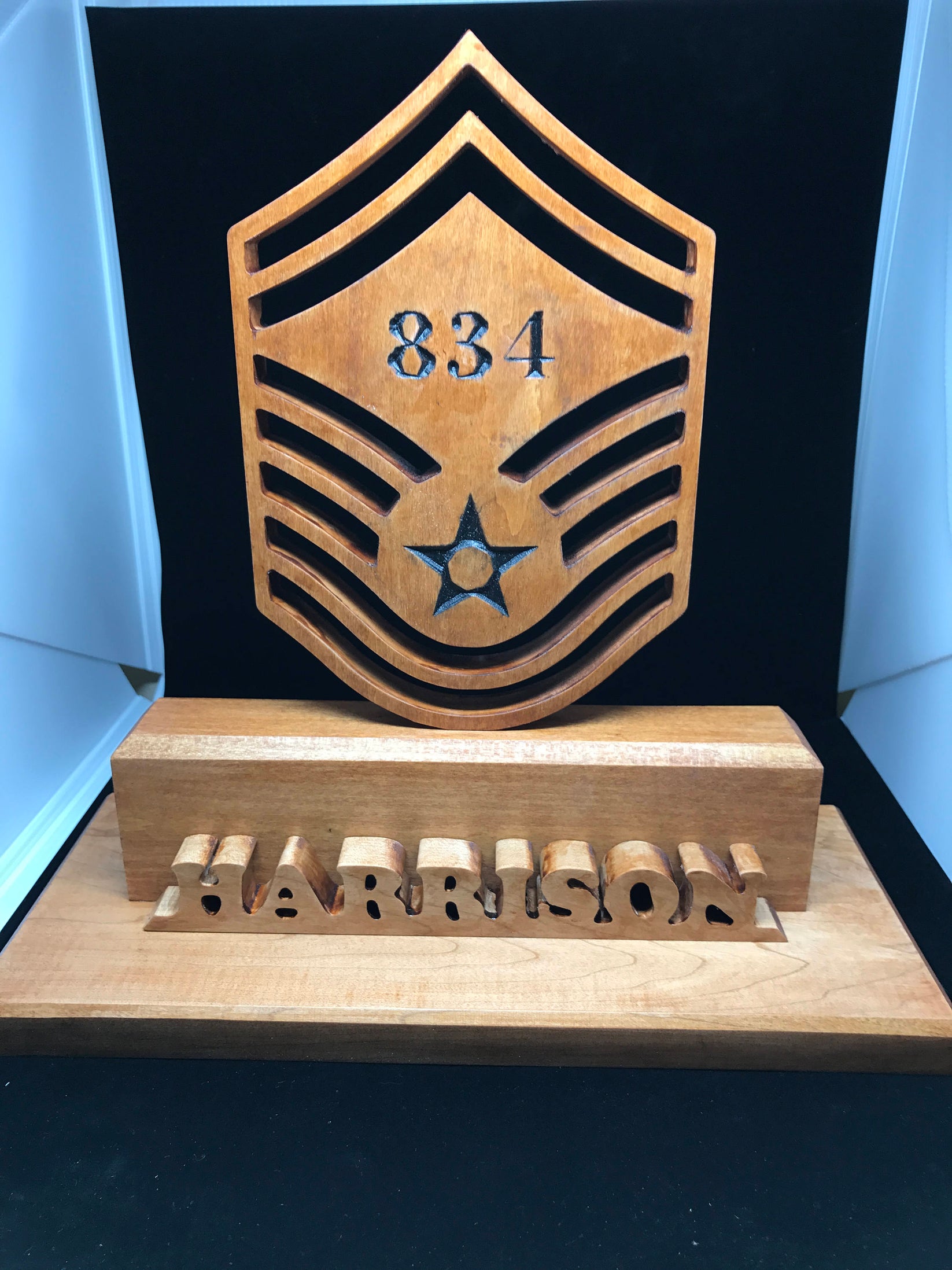 Military Rank Display - Name Display - Military Wood Rank Display - Mi ...